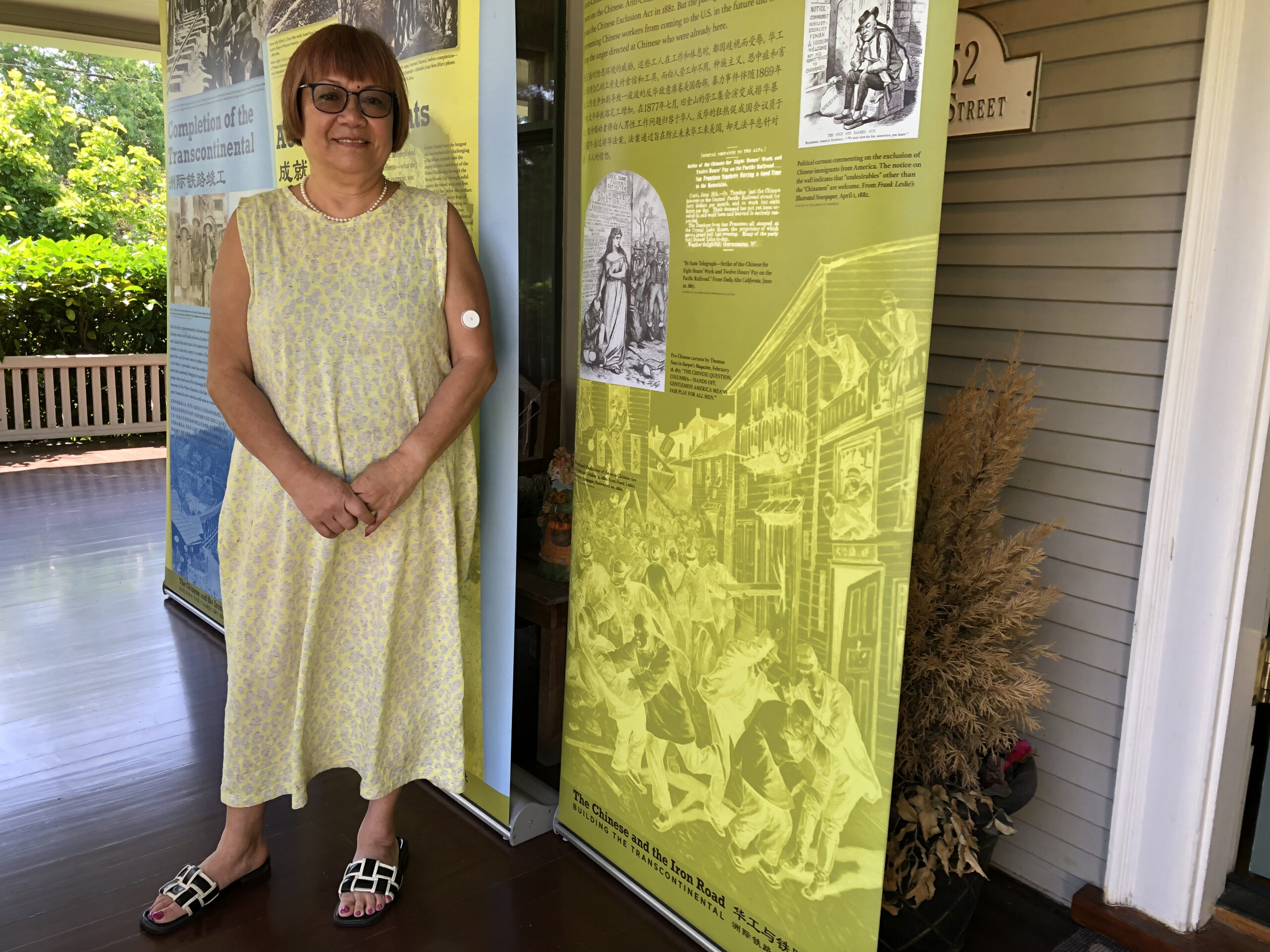 History on her front porch: Palo Alto woman honors Chinese railroad ...