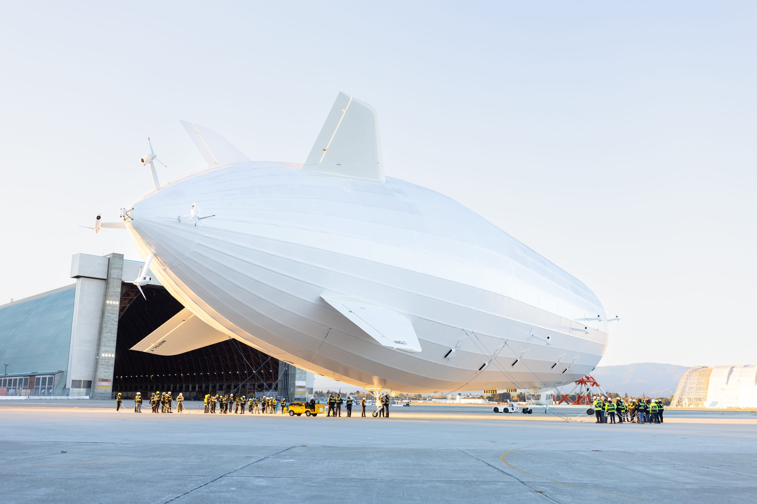 Don't call it a blimp: Massive airship debuts at Moffett Field in ...