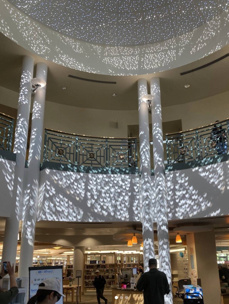 Eclipse shadows at the library - The Almanac