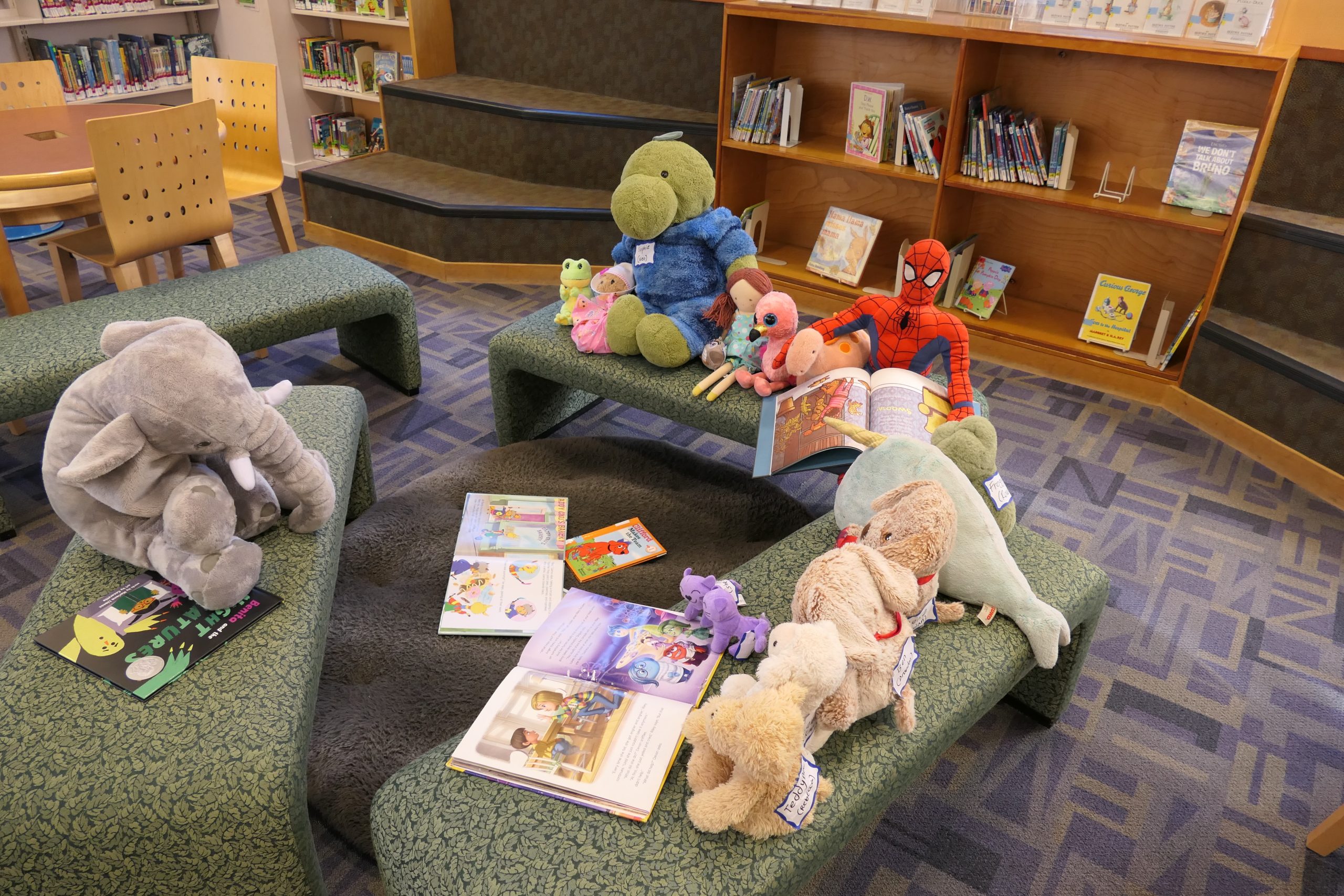 Stuffed animal sleepover at Menlo Park Library - The Almanac