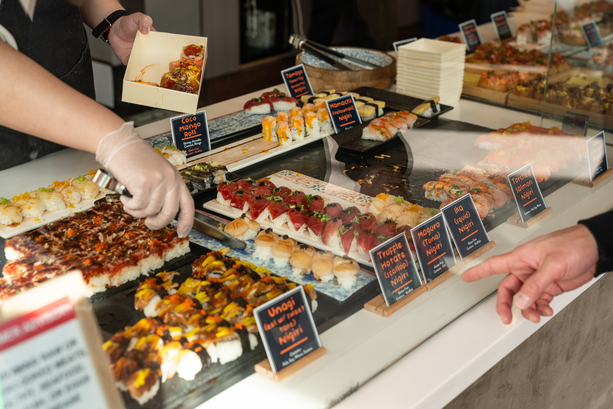 From mix-and-match sushi roll slices to takeaway omakase boxes, these ...